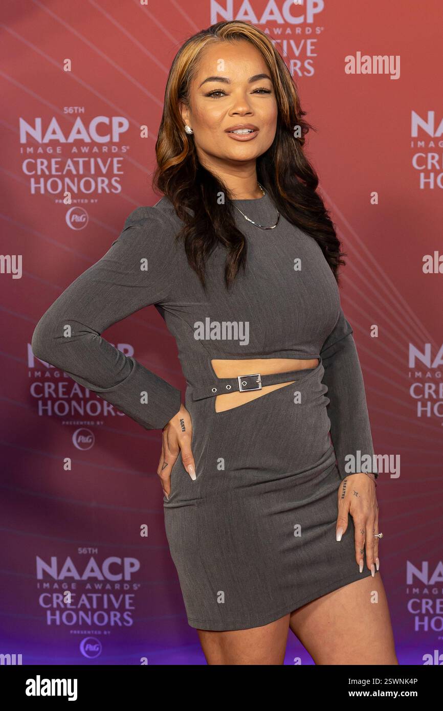Danella Lane attends the arrivals of the “56th NAACP Image Awards ...