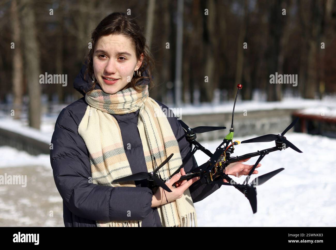 Sofia Rudneva, a student studying aerospace engineering at Kyiv ...