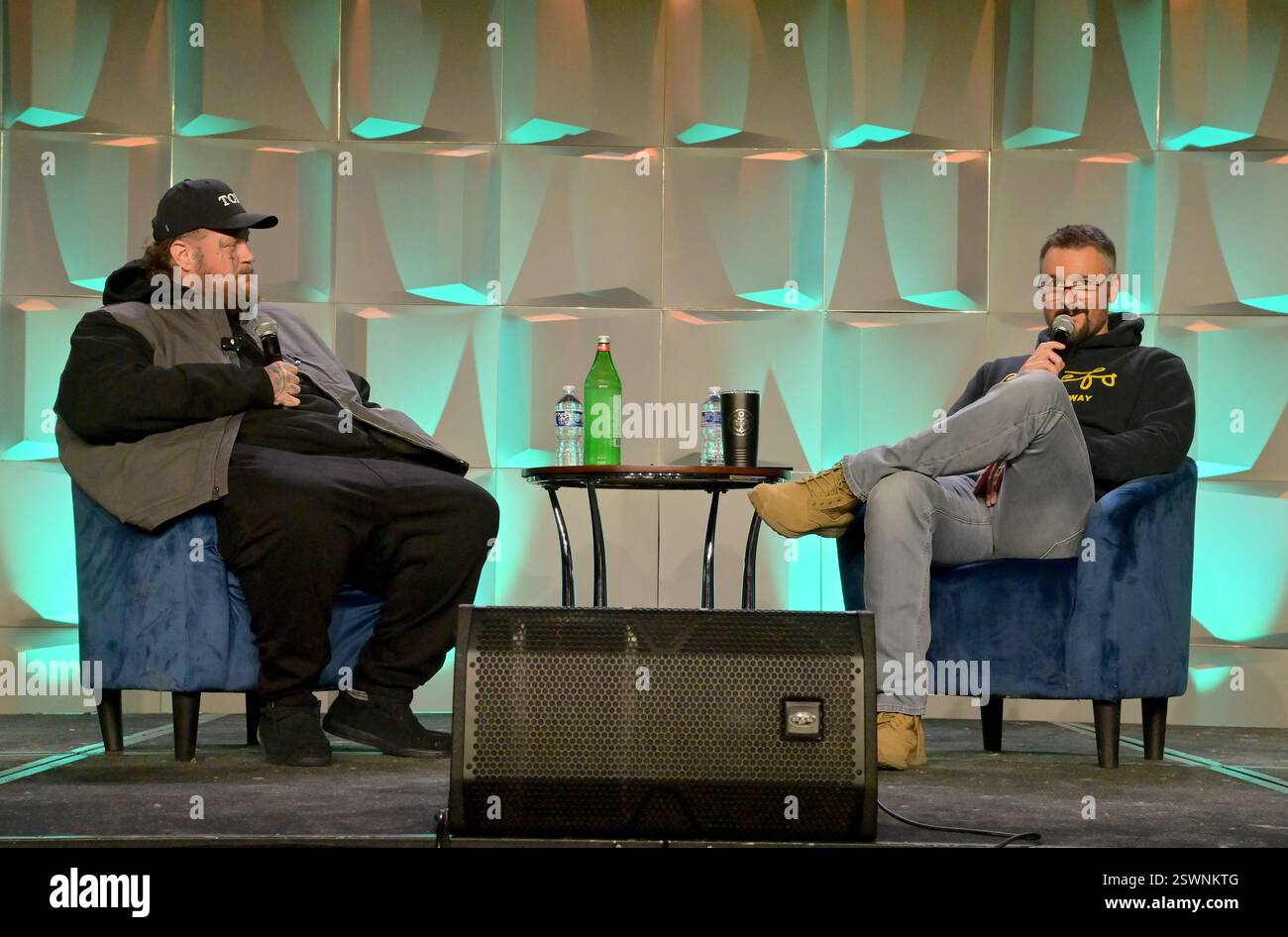 Nashville, USA. 21st Feb, 2025. Jelly Roll and Eric Church onstage for ...
