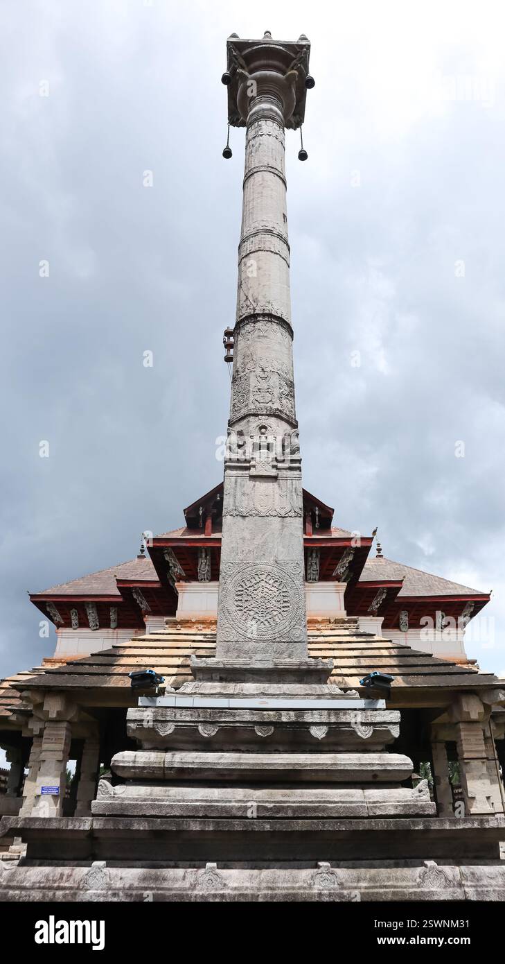 India, Karnataka, Mudbidri, Saavira Kambada Chandranatha Swamy Basadi ...