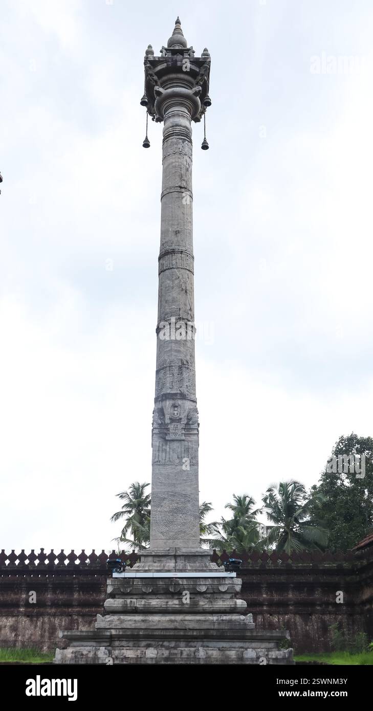 India, Karnataka, Mudbidri, Saavira Kambada Chandranatha Swamy Basadi ...