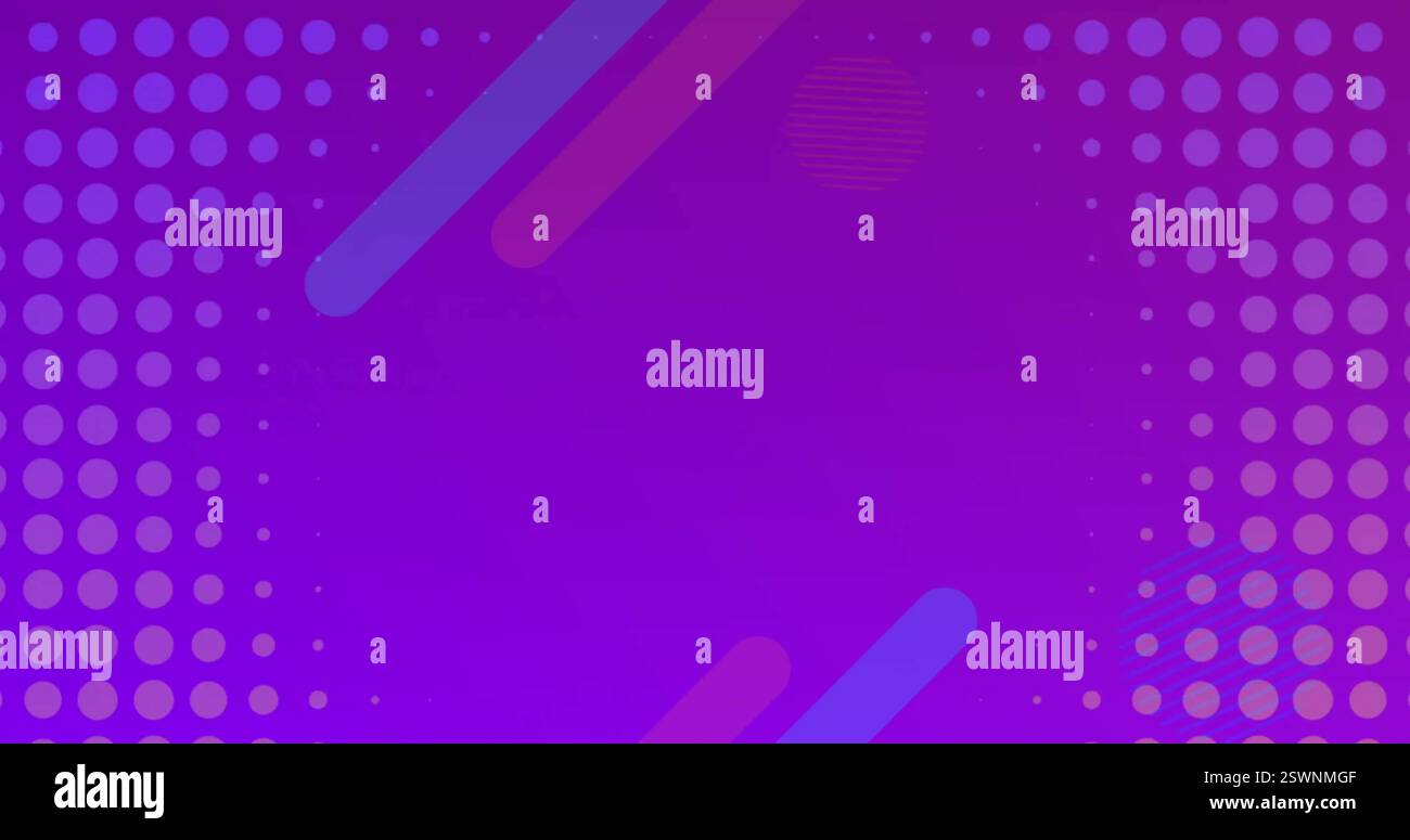 Image of vibrant abstract shapes moving on purple background Stock ...