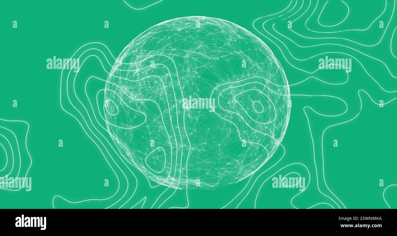 Animation green lines over background hi-res stock photography and ...