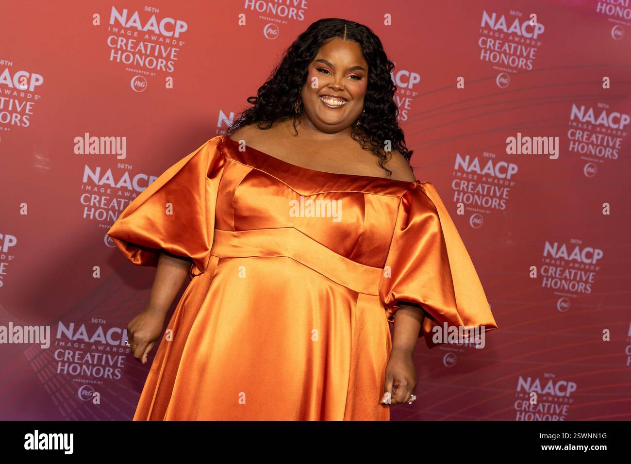 Danielle Pinnock attends the arrivals of the “56th NAACP Image Awards ...