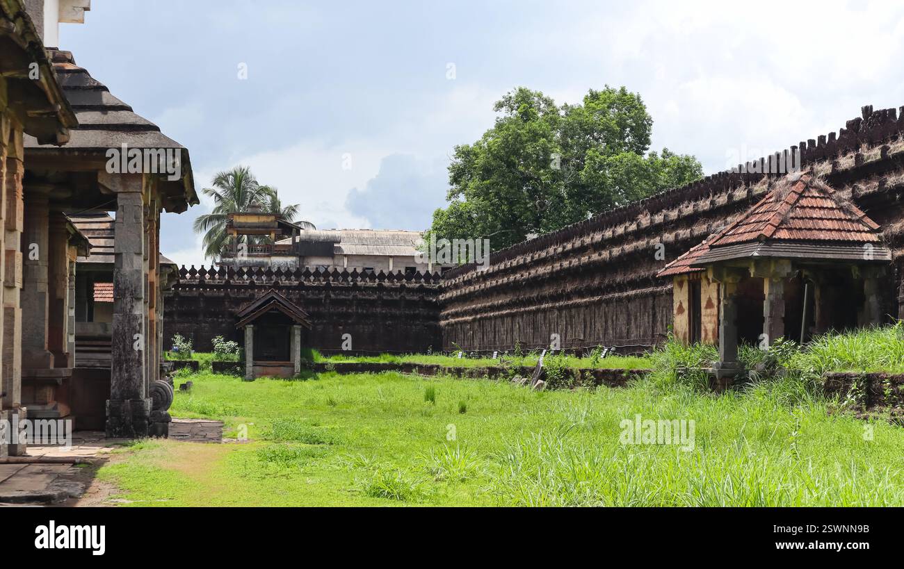 India, Karnataka, Mudbidri, Beautiful Campus View of Saavira Kambada ...