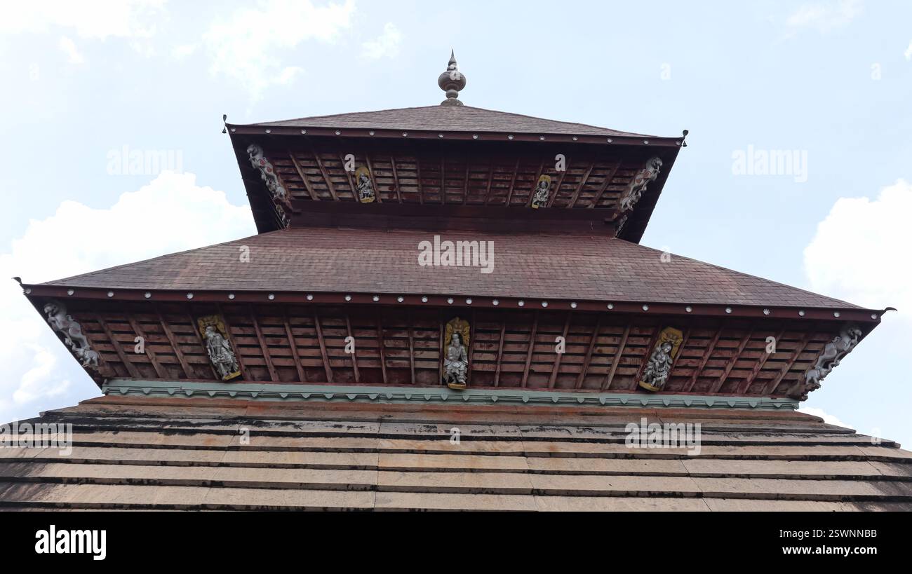 India, Karnataka, Mudbidri, View of Ancient 15th Century Saavira ...