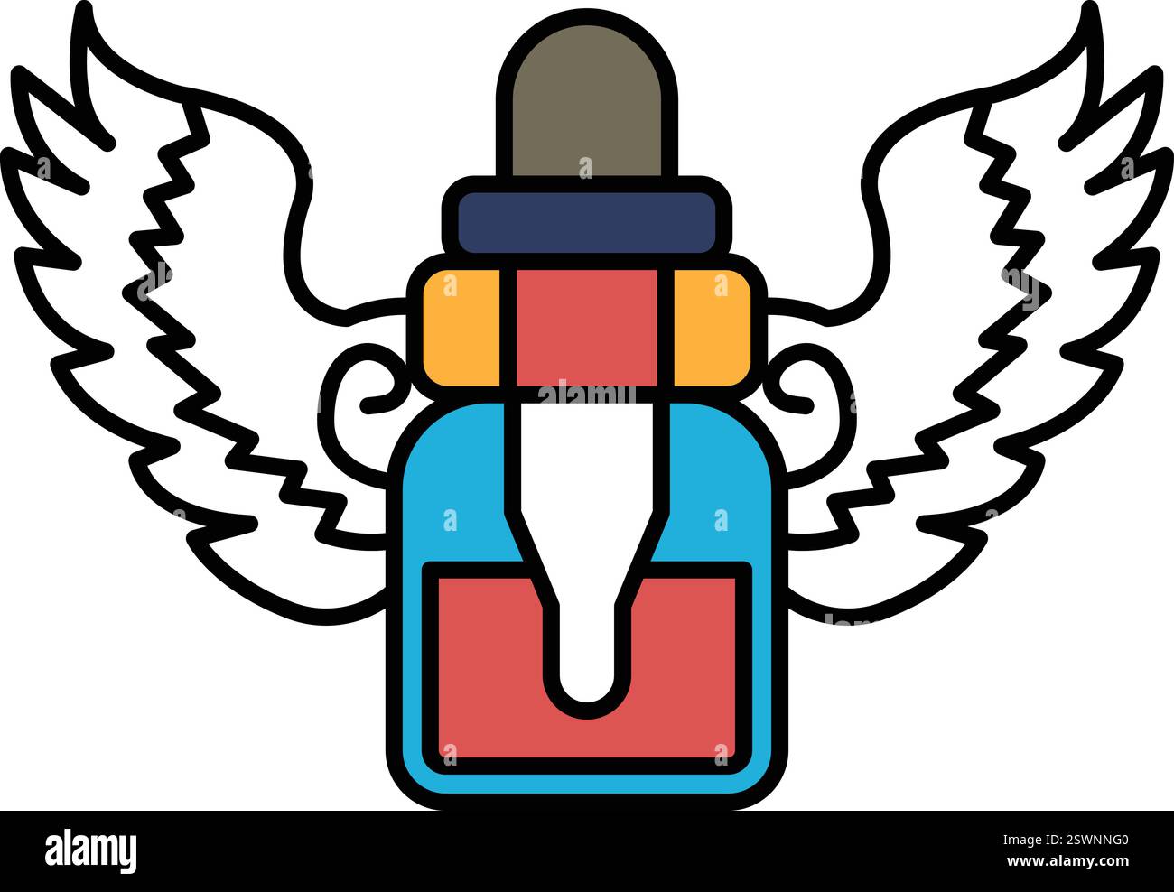 Red and yellow feeder Stock Vector Images - Alamy