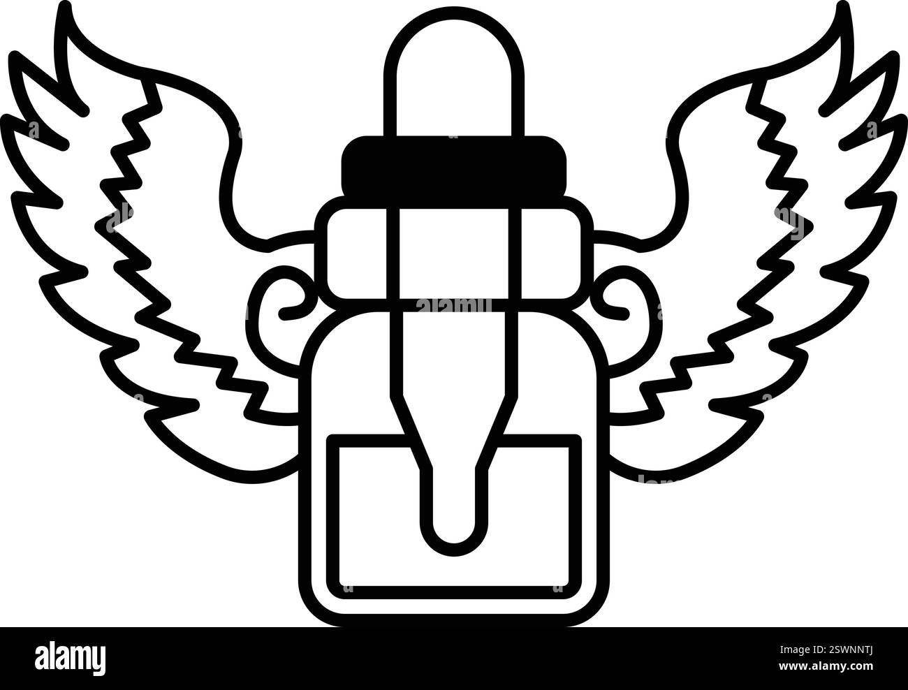 Stylized glass container Stock Vector Images - Alamy