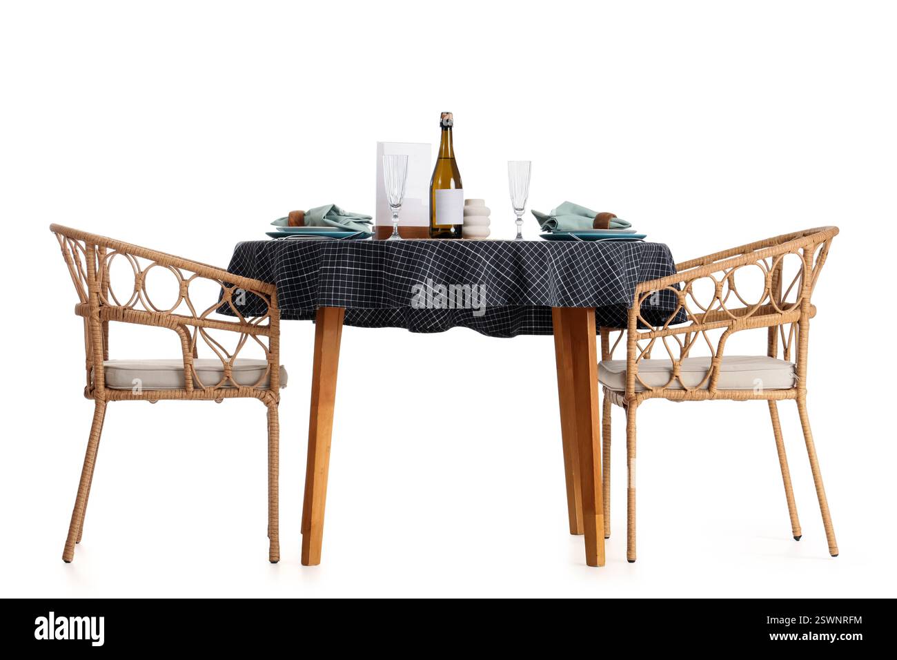 Food drink served on table Cut Out Stock Images & Pictures - Alamy