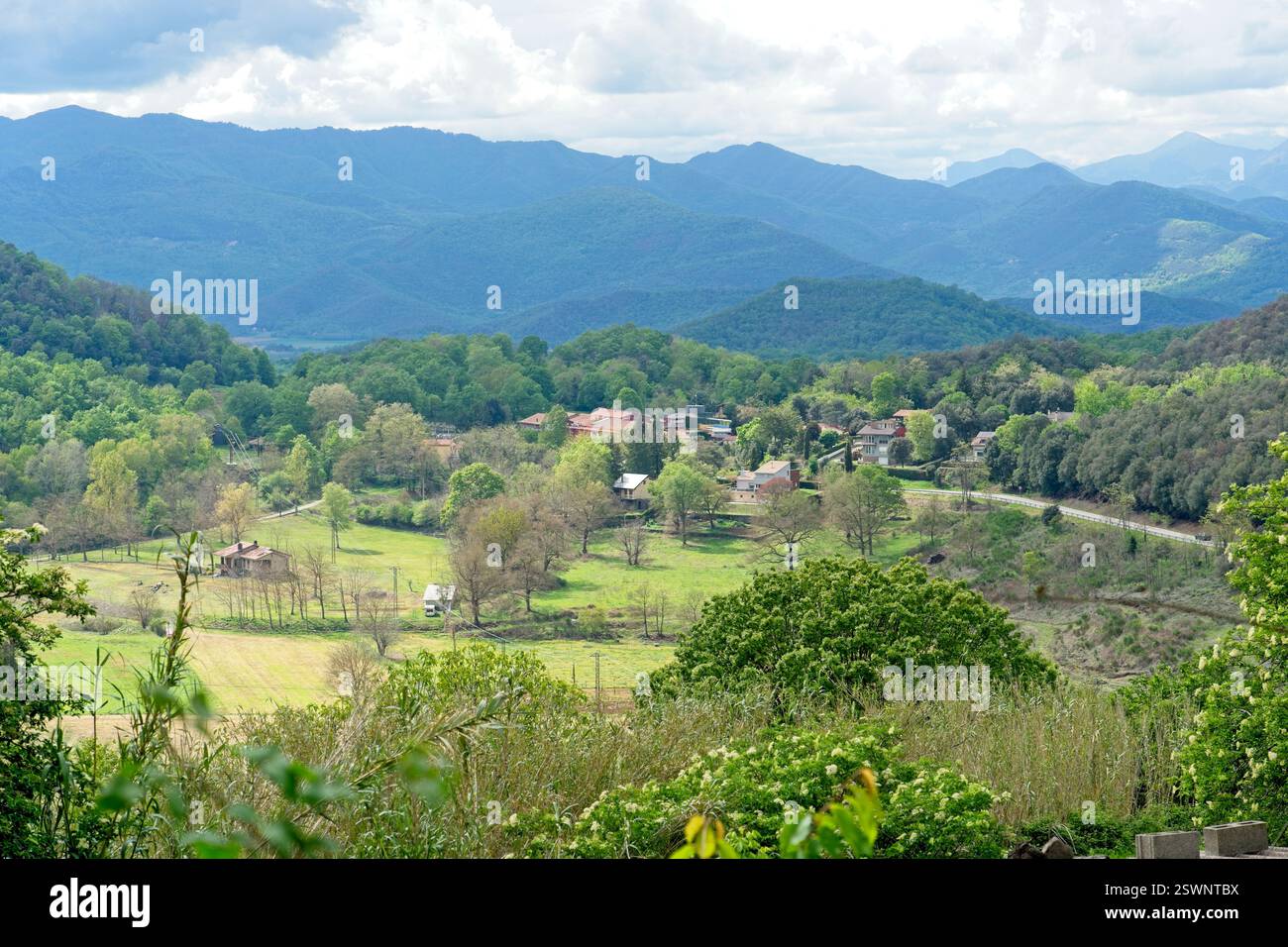 Santa Pau Spain - 1 May 2024 - Zona Volcanica de la Garrotxa Natural ...