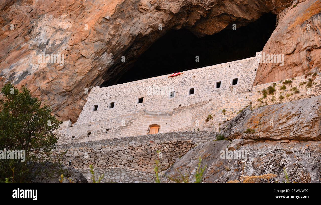 Located in Sebinkarahisar, Turkey, the Monastery of the Virgin Mary was ...