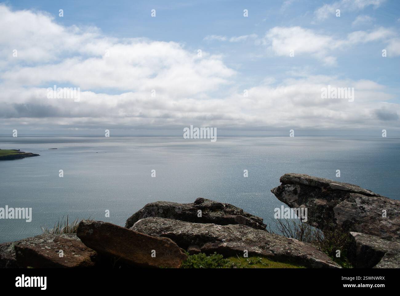 View across the bay from The Nut Stock Photo - Alamy