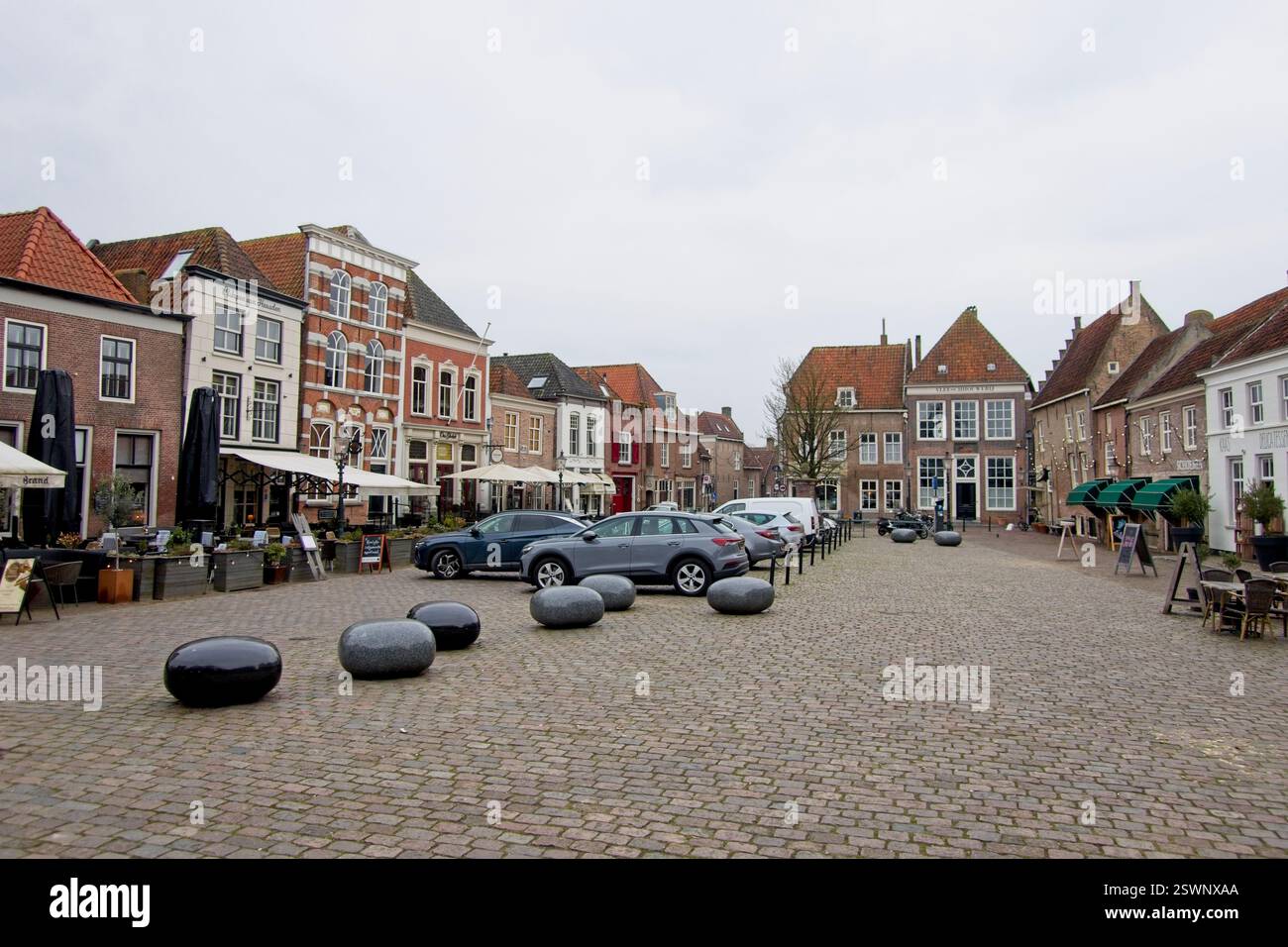 Heusden Netherlands - 15 February 2025 - The old market square of the ...