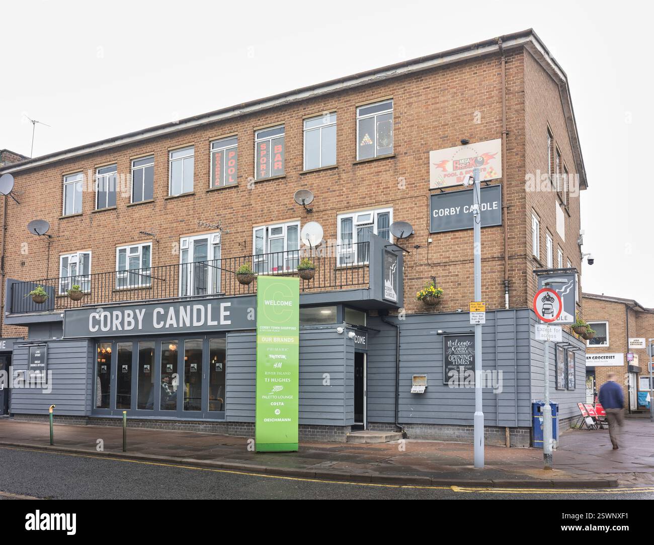 Corby Candle pub in the town centre of Corby, Northamptonshire, England ...