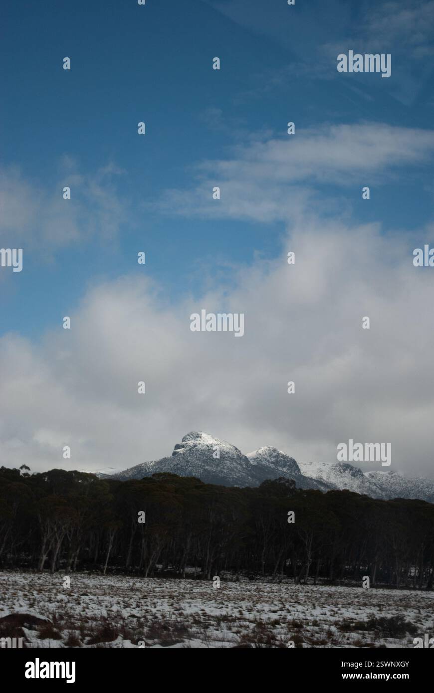 view across the mountain ranges Stock Photo - Alamy