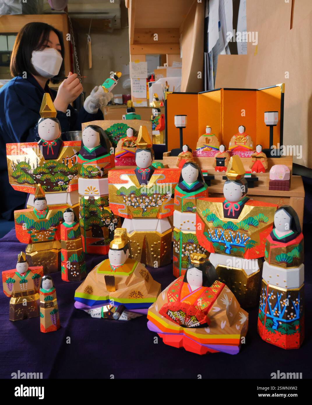 A picture taken in Nara City, Nara Prefecture on February 18, 2025 ...