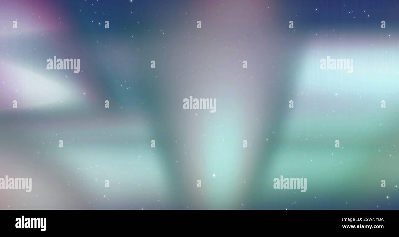 Starry night sky image with aurora borealis effect Stock Photo - Alamy