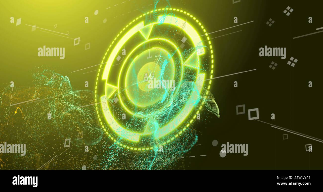 Animation digital data visualization circular hi-res stock photography and images - Alamy