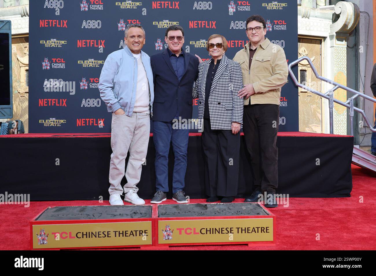 February 21, 2025, Los Angeles, California, USA: Joe Russo, Basil Russo ...