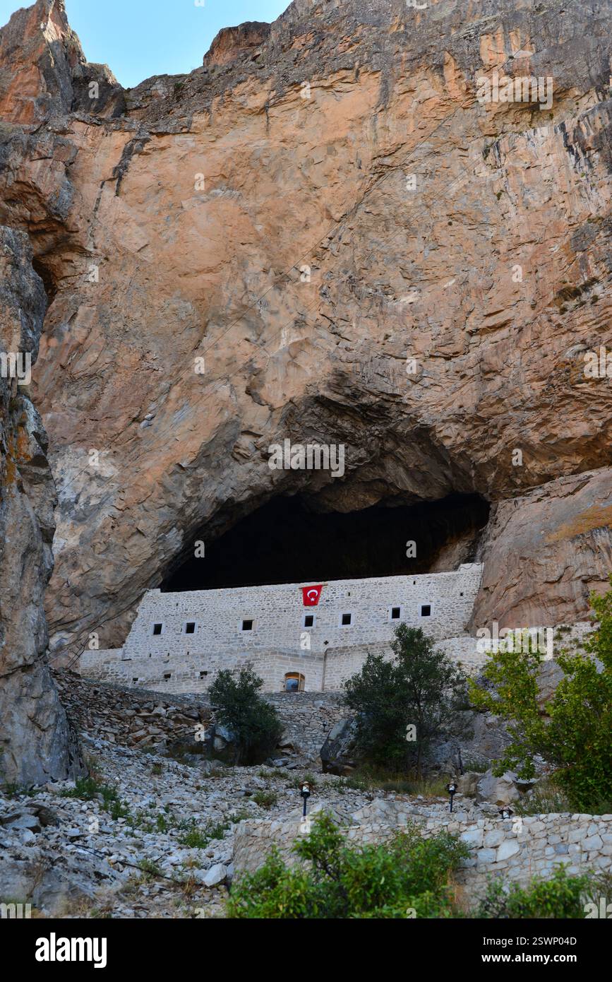 Located in Sebinkarahisar, Turkey, the Monastery of the Virgin Mary was ...