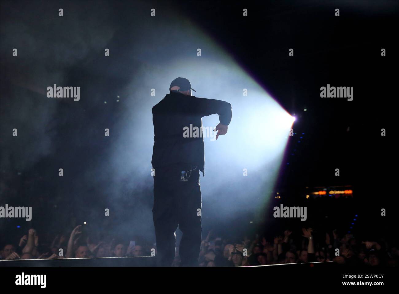 Savas Yurderi alias Kool Savas bei einem Konzert in der Max-Schmeling ...