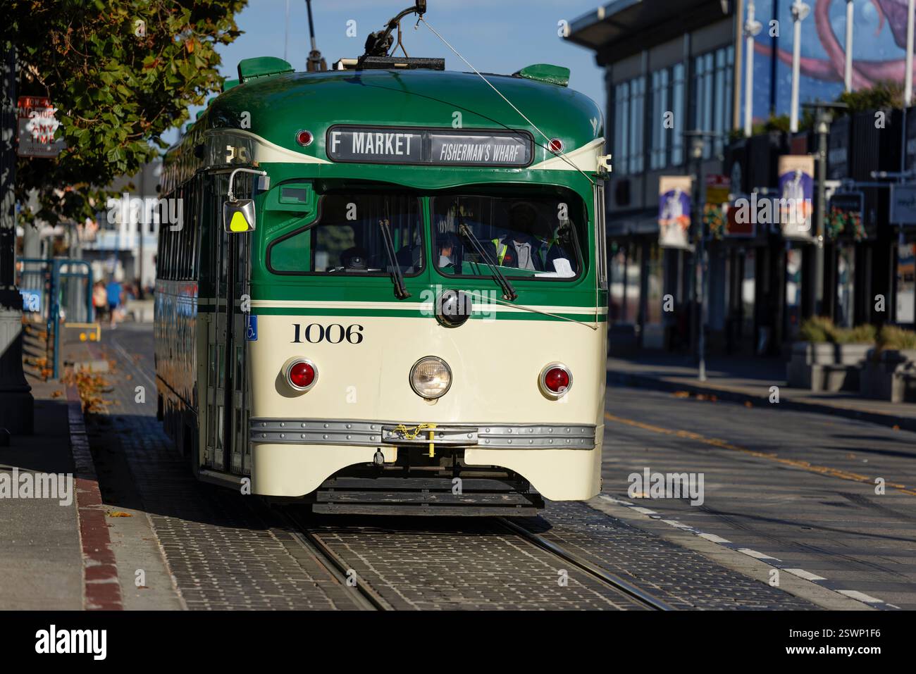 Heritage PCC streetcar of the F line or F market and wharves line part ...