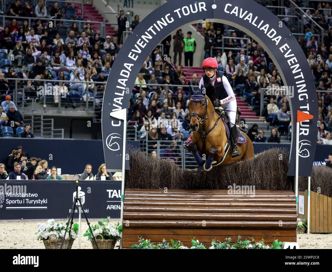 Joanna Pawlak of Poland on Armin de Monsieur competes in CAVALIADA ...