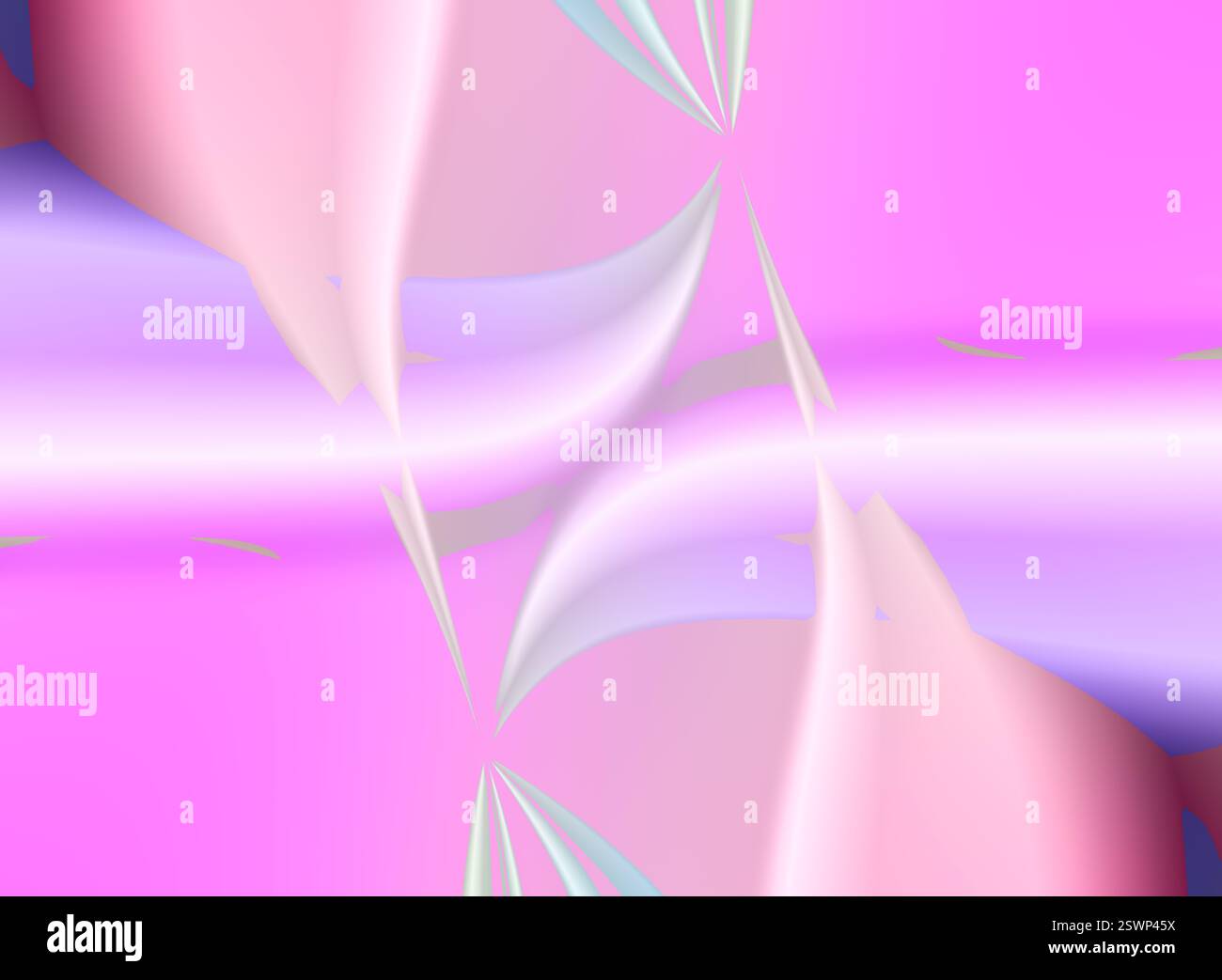 abstract wave fluid shapes. gradient background. 3d digital artwork ...