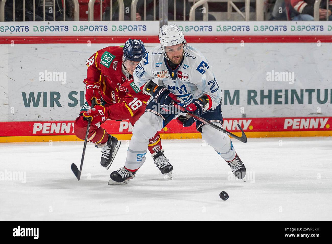 21.02.2025, Eishockey: Penny DEL, Saison 2024/2025, 47. Spieltag ...