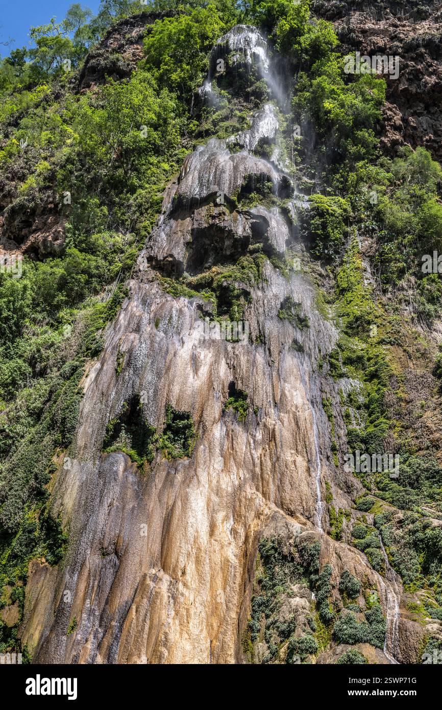Boca da Onca waterfalls, Saloba river canyon, Mato Grosso do Sul ...