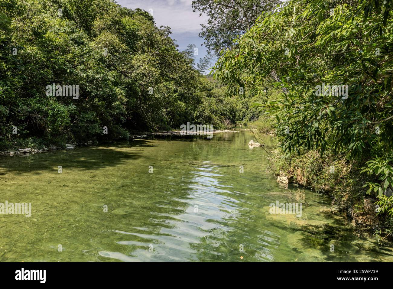 Stream, Boca da Onca waterfalls, Saloba river canyon, Mato Grosso do ...