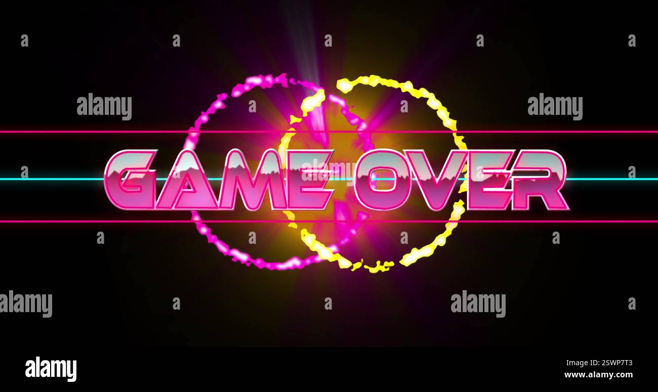 Game over pixel art hi-res stock photography and images - Alamy