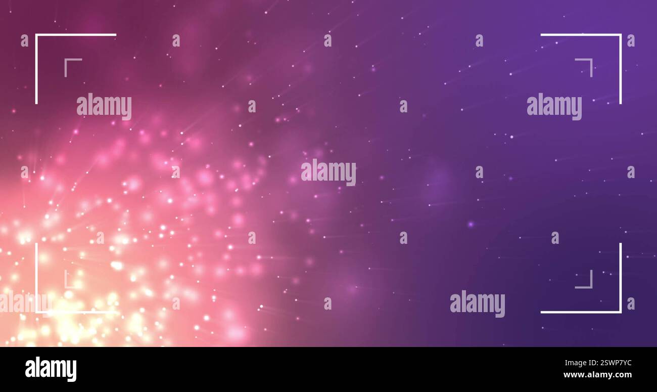 Colorful light streaks glowing particles hi-res stock photography and ...