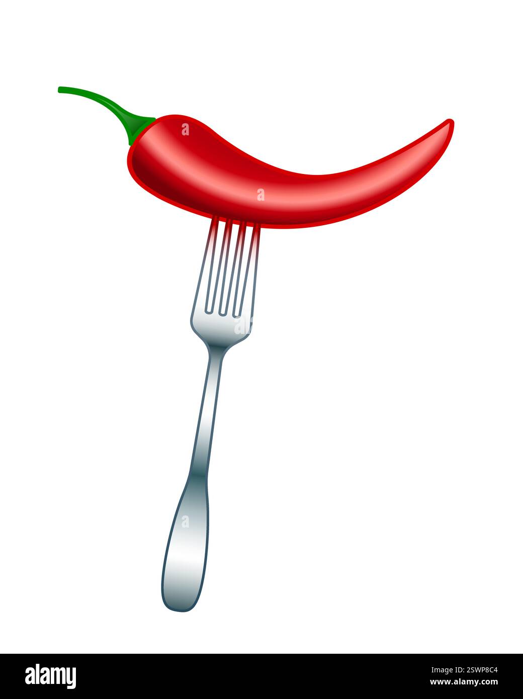 Red chilly pepper on Stock Vector Images - Alamy