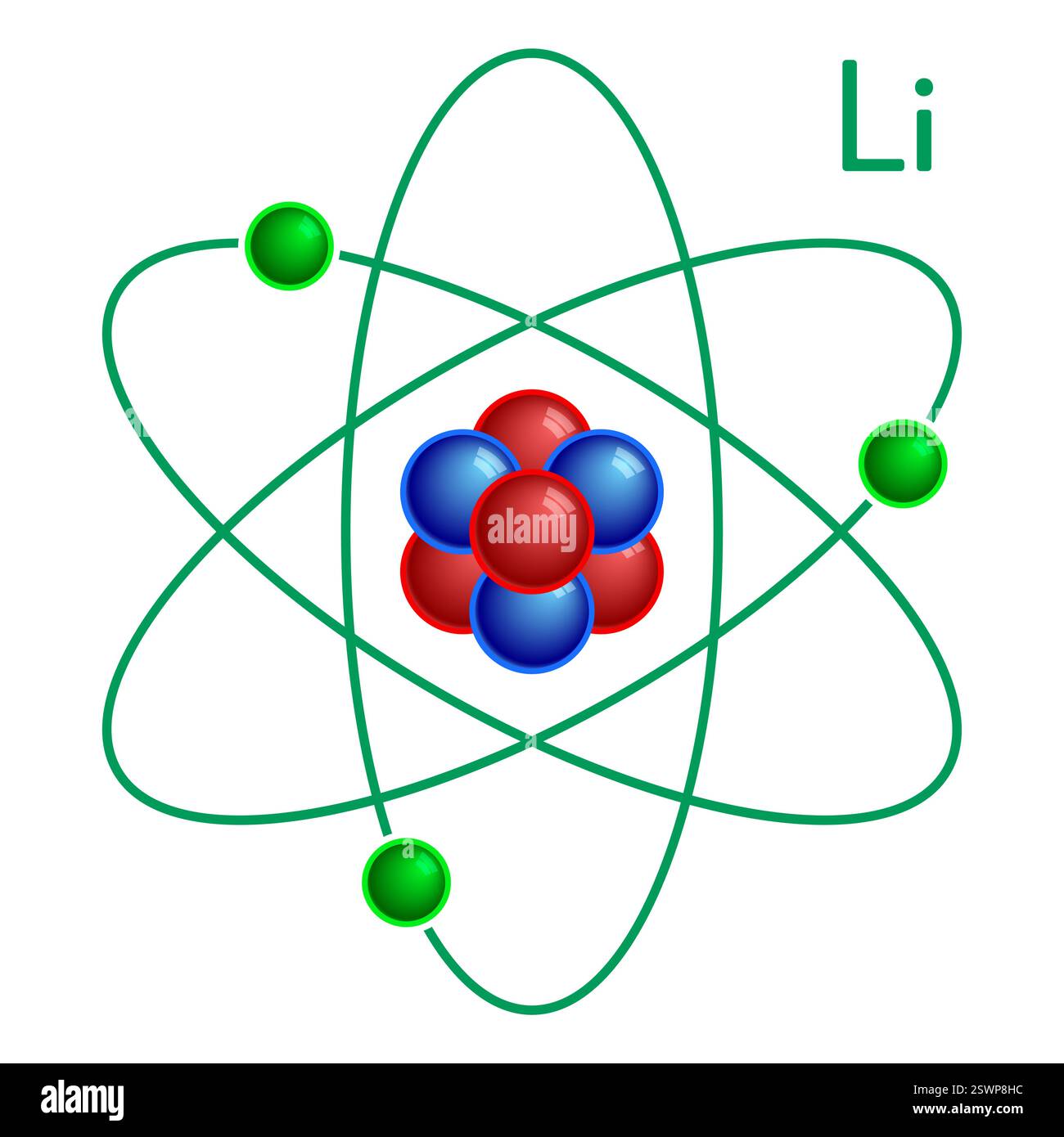 Illustration of a lithium chemical element atom symbol Stock Vector ... Illustration of a lithium chemical element atom symbol Stock Vector ...