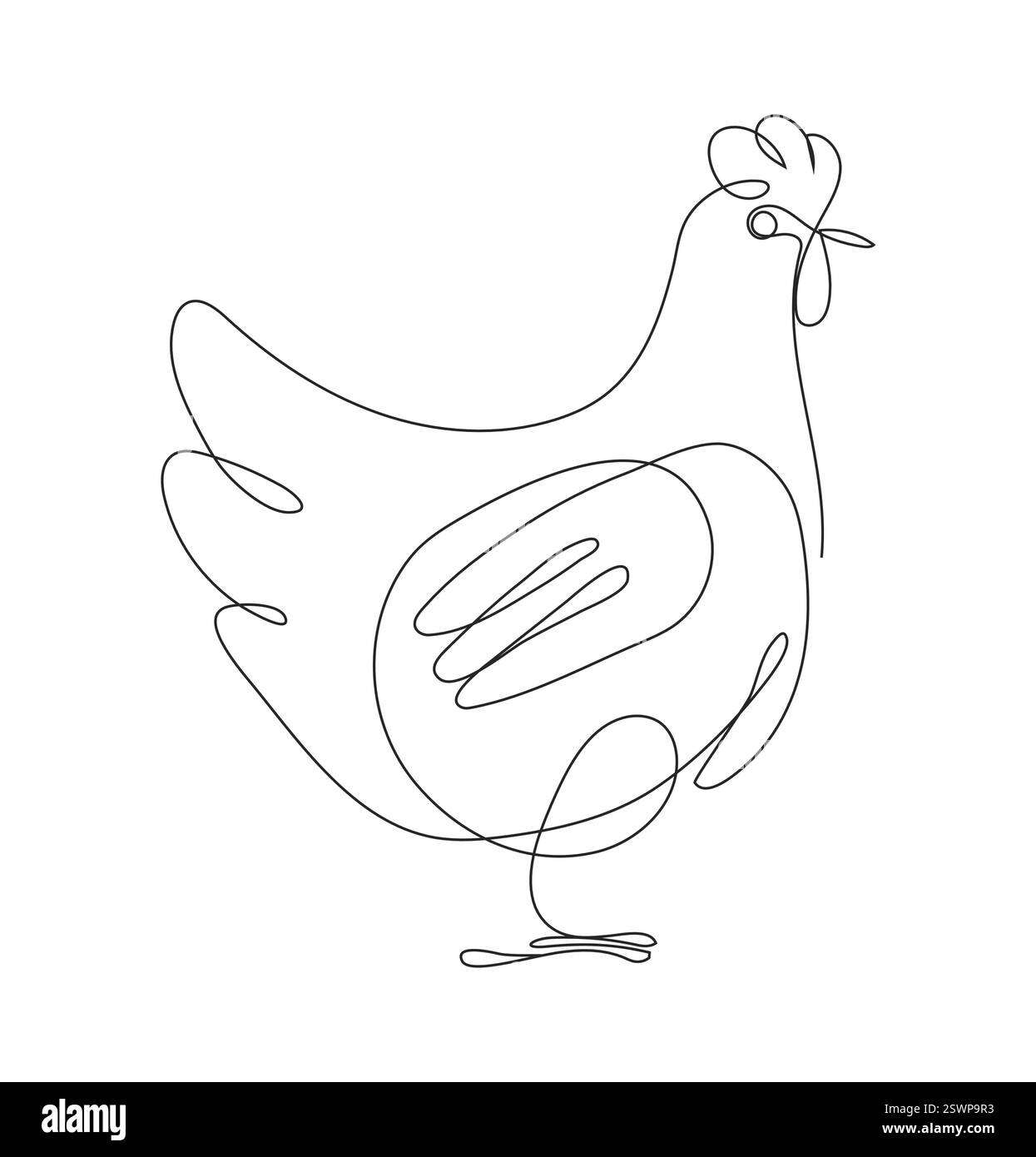 Hen minimalist logo hi-res stock photography and images - Alamy