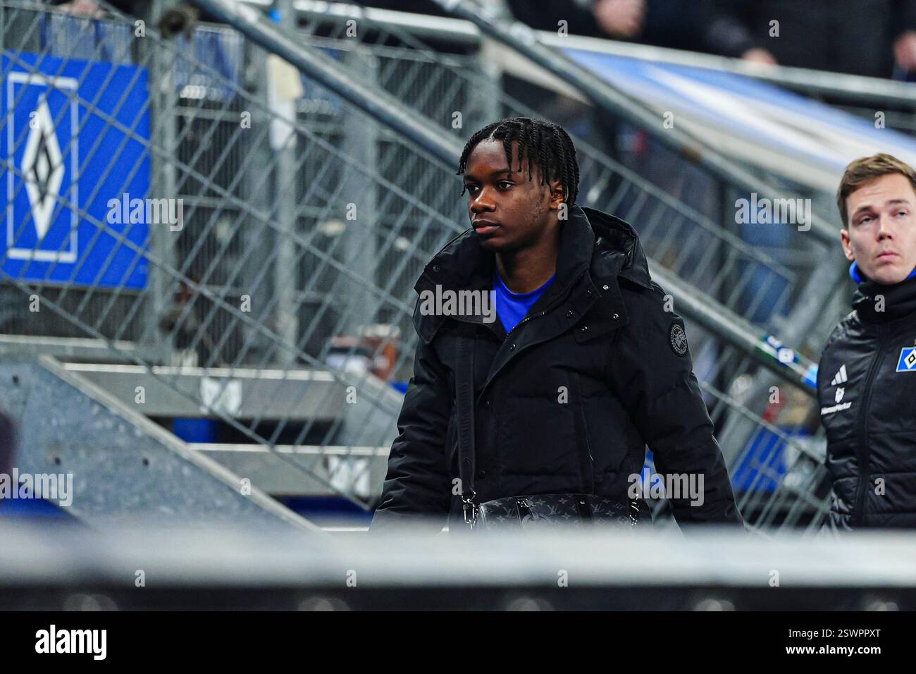 Hamburg, Deutschland. 21st Feb, 2025. Aboubaka Soumahoro (Hamburger SV ...