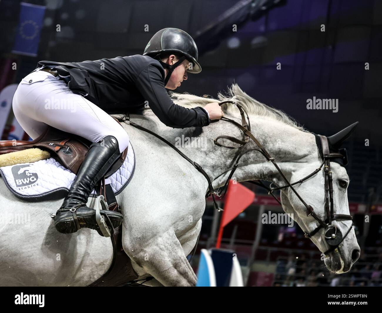 Matt Barrigan of Ireland on Grace V competes in Cavaliada CSI4*-W Big ...