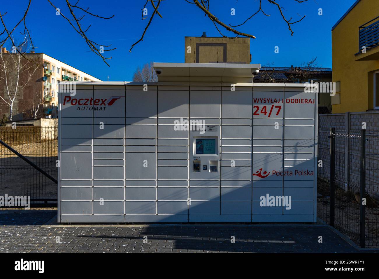 Czestochowa / Poland - Februar 22, 2025: New parcel locker of Poczta ...