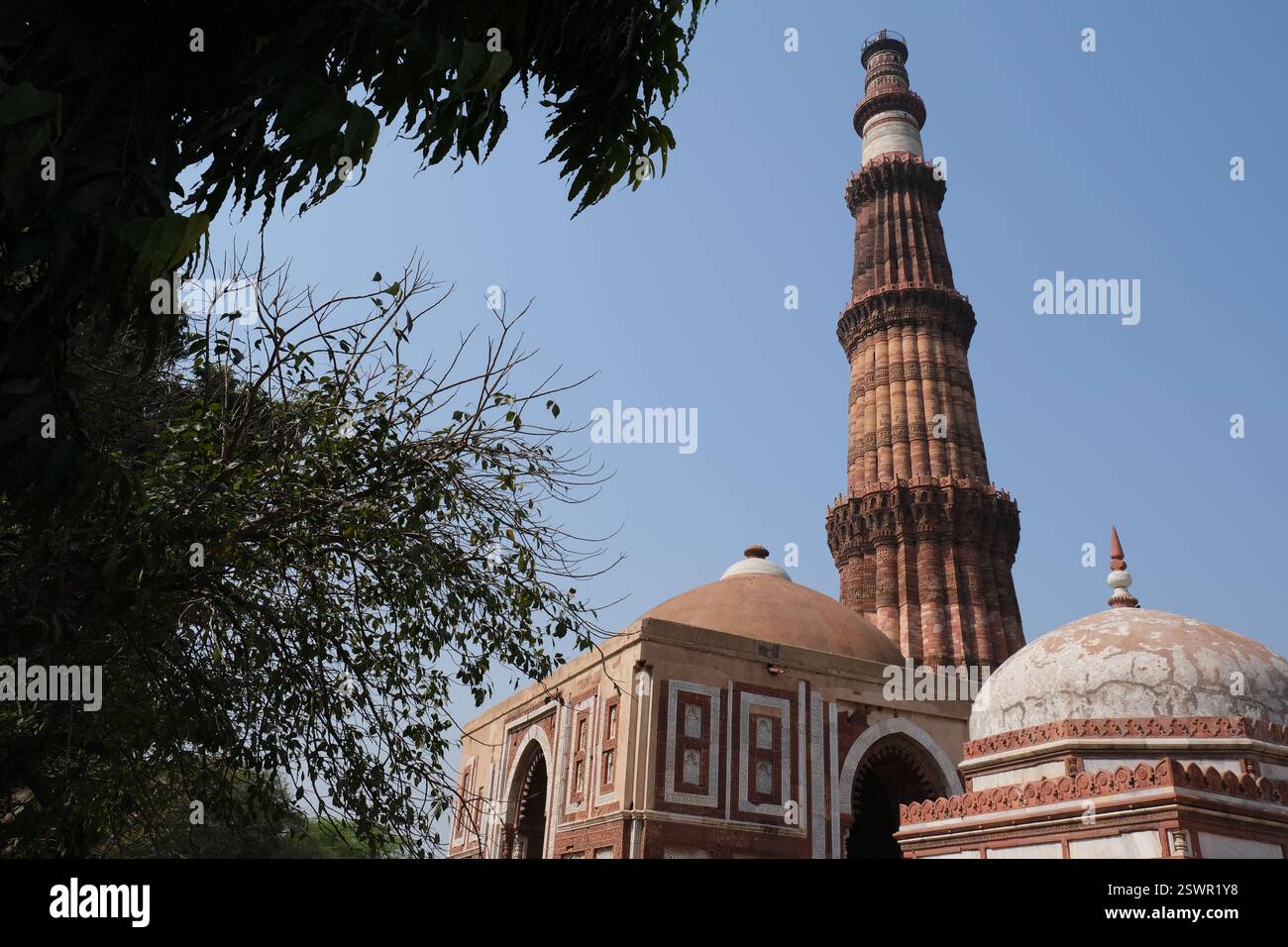 The Qutub Minar minaret and victory tower, a major 12th Century ...