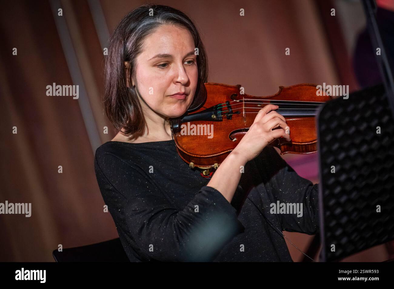 Edinburgh, Scotland. Fri 21 February 2025. Contemporary classical group ...