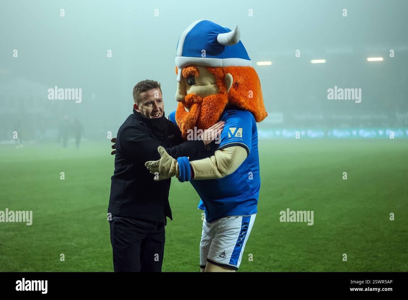 Lyngby, Denmark. 21st, February 2025. Head coach Morten Karlsen of ...
