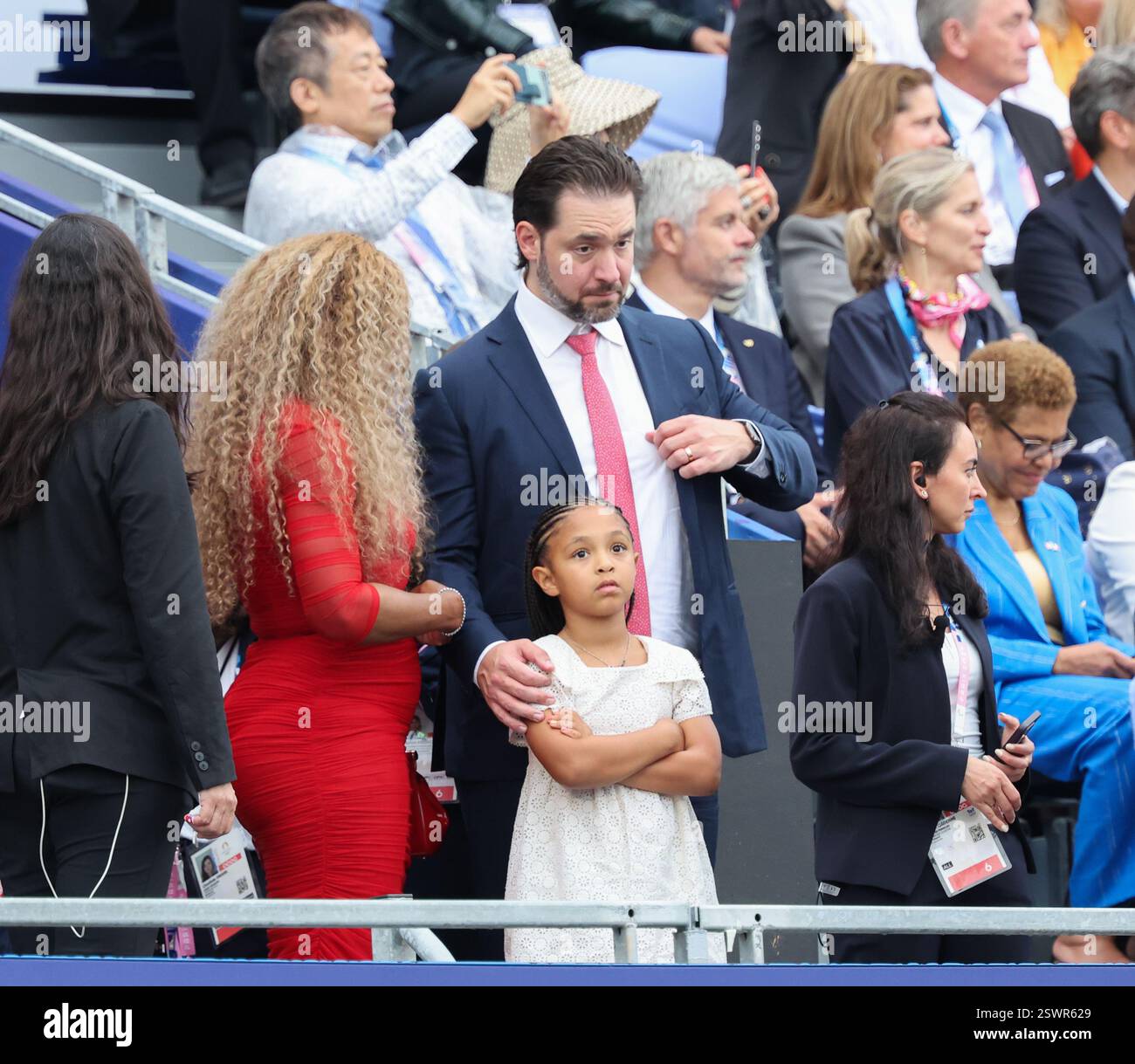 July 26th, 2024 - Paris, France: Serena Williams, her husband Alexis ...