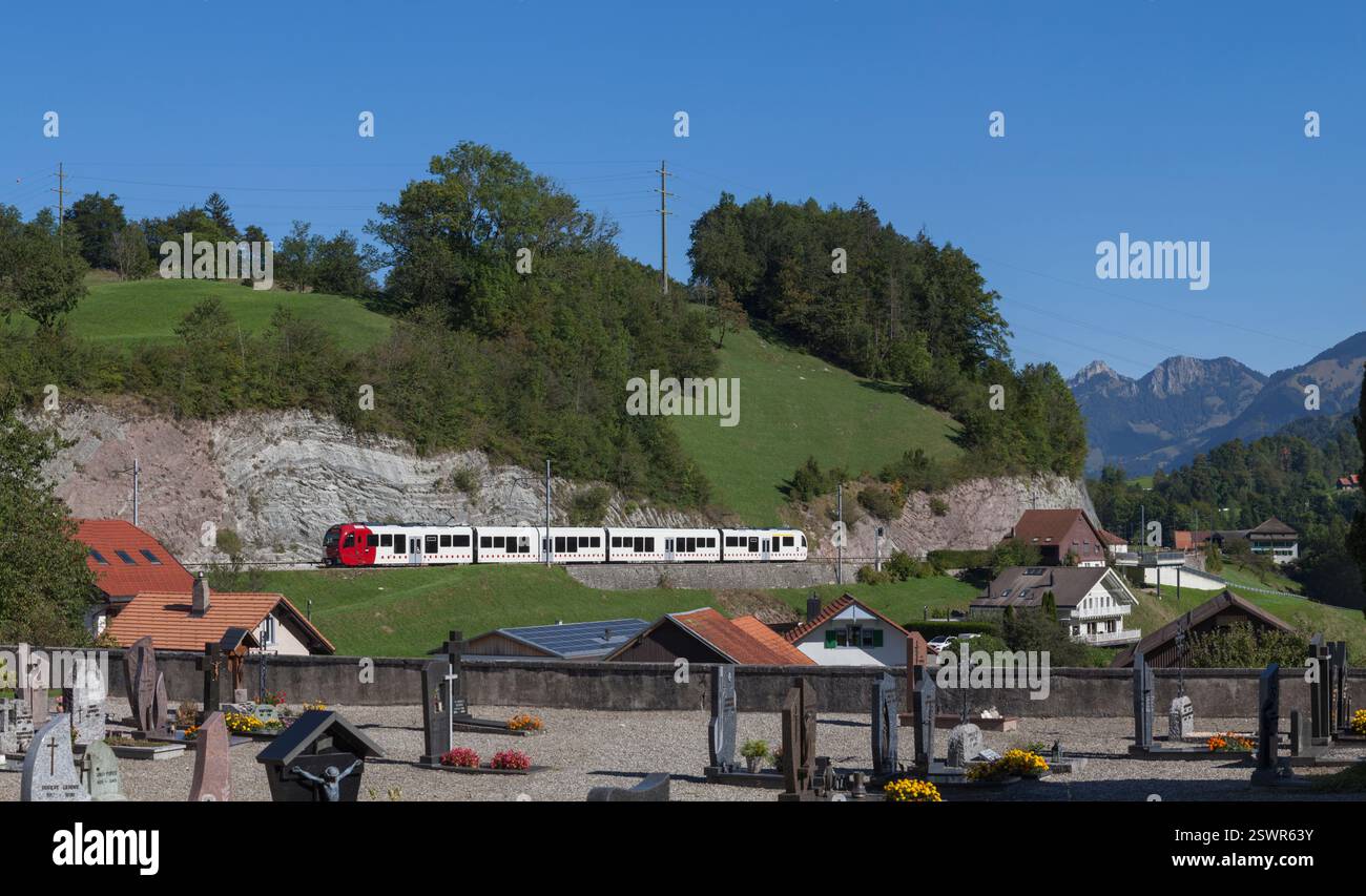 Montbovon (Switzerland) Chemin De Fer Montreux Oberland Bernoisabe ABe ...
