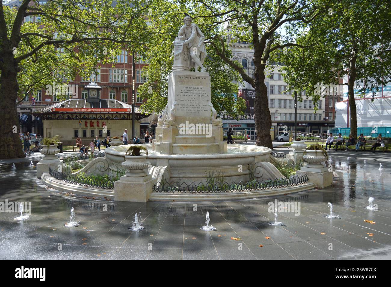 William Shakespeare Memorial Fountain in Leicester Square, London ...