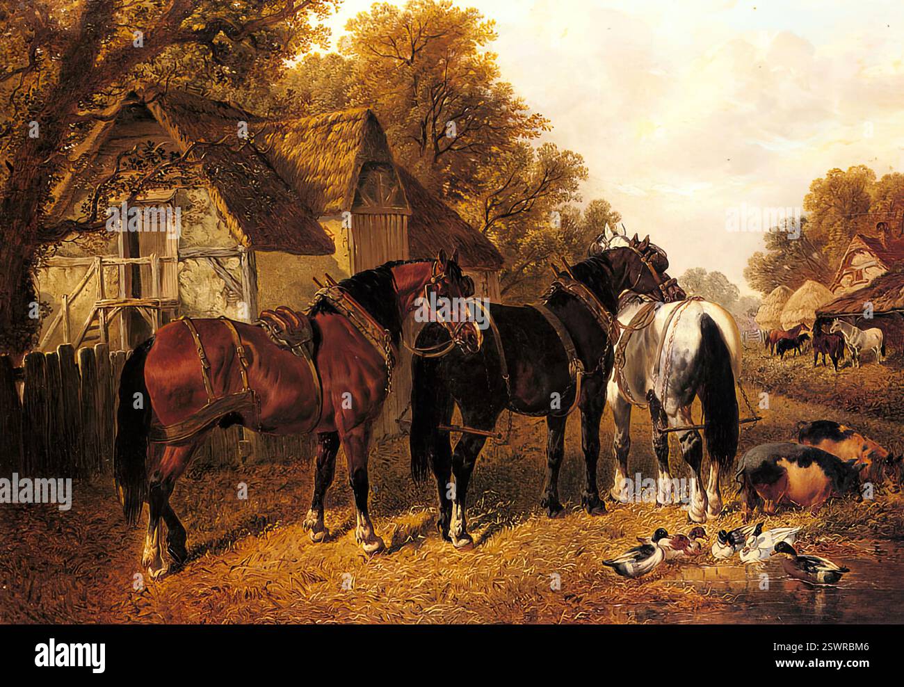 John Frederick Herring Sr. painting Stock Photo - Alamy