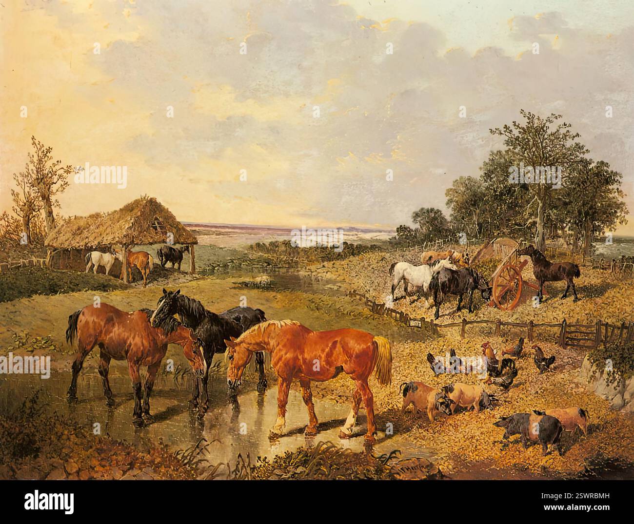John Frederick Herring Sr. painting Stock Photo - Alamy