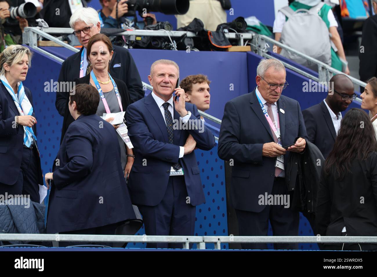 July 26th, 2024 - Paris, France: Honorary member of the IOC Mr. Sergey ...