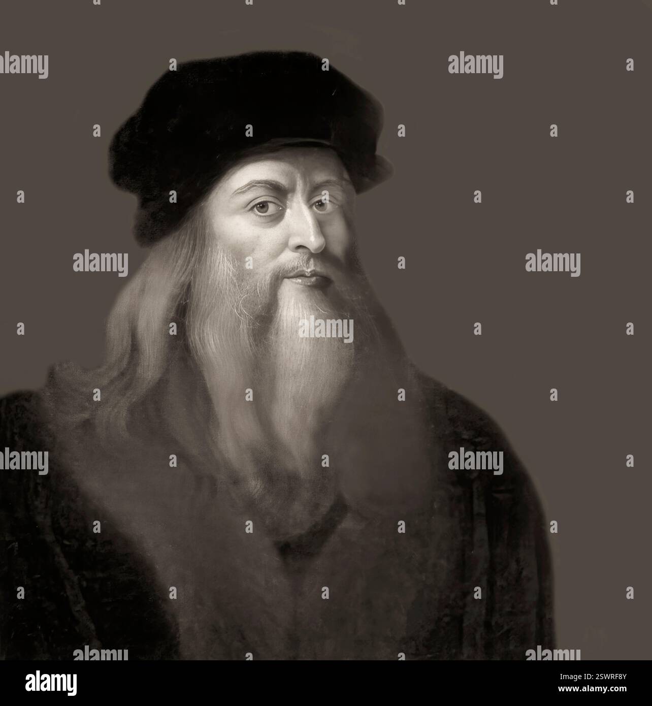 Leonardo da Vinci, 1452 - 1519, Italian painter, sculptor, architect ...