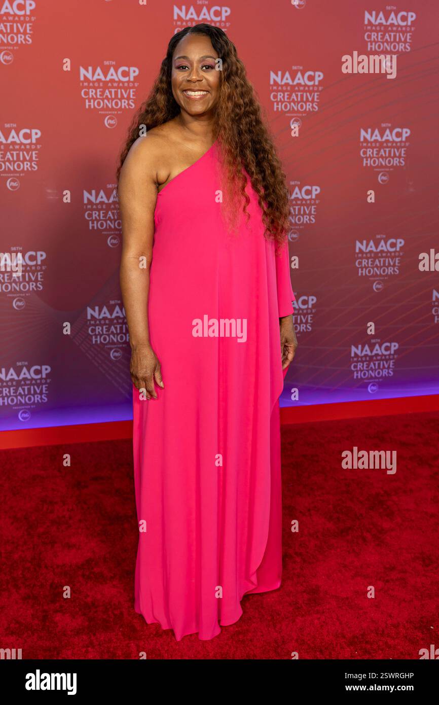 Los Angeles, USA. 21st Feb, 2025. Yumeka Rushing attends the arrivals ...